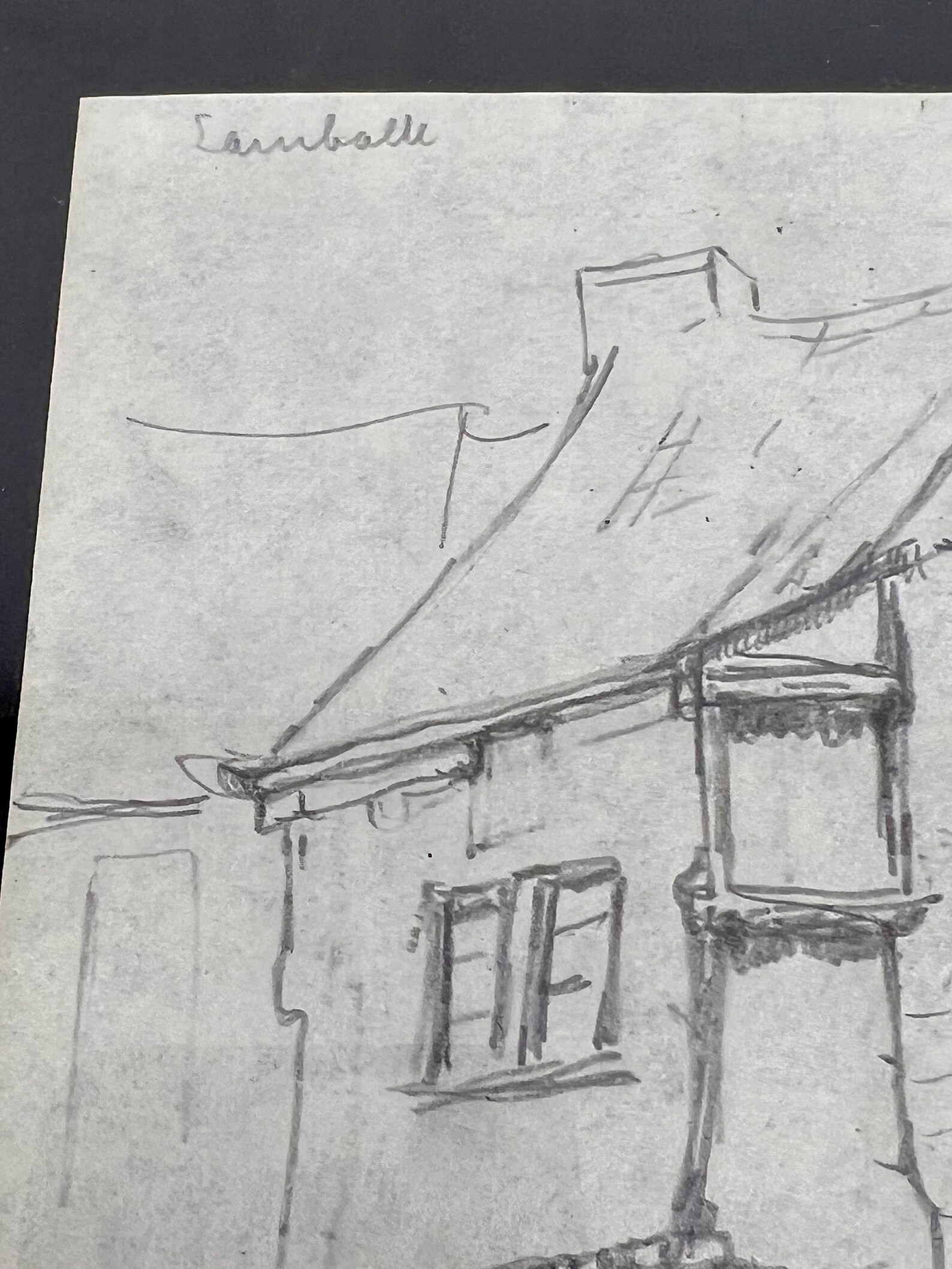 Vintage French Graphite Drawing, Vintage French Art - Etsy