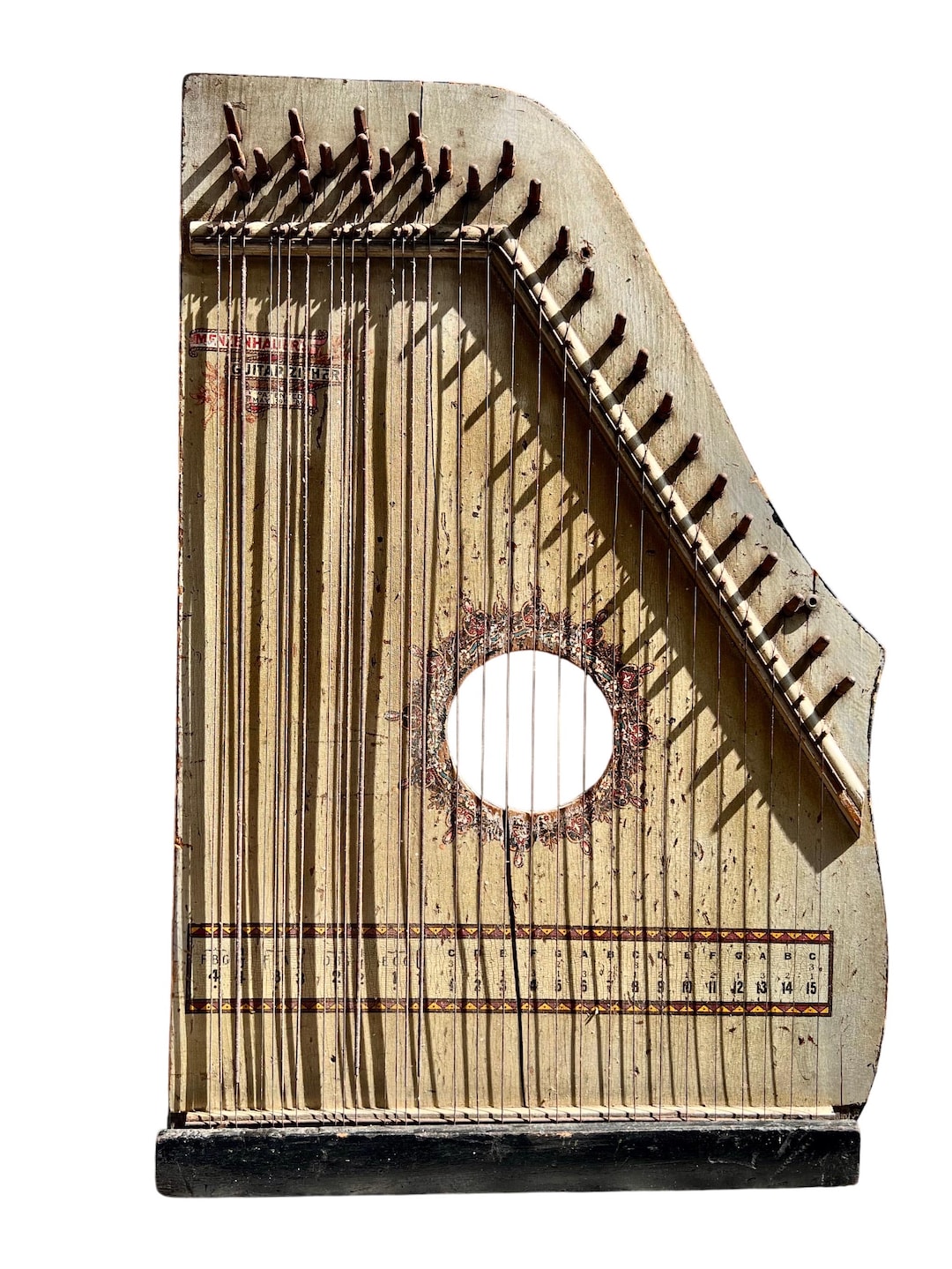 1890s German Musical Instrument, German Guitar-zither - Etsy