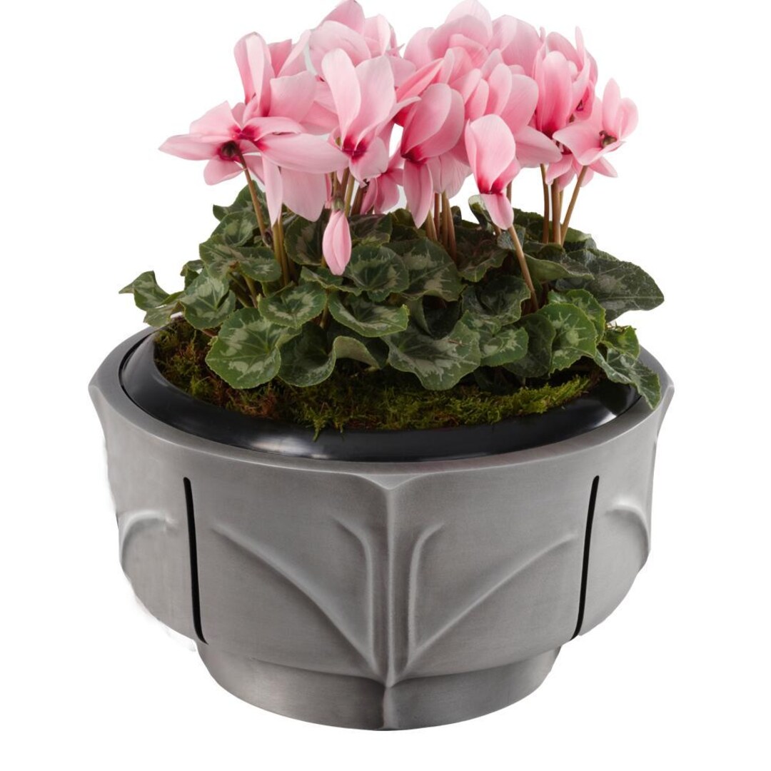 Ornate Round Grave Bowl, Planter, Flower Bowl, Cemetery - Etsy