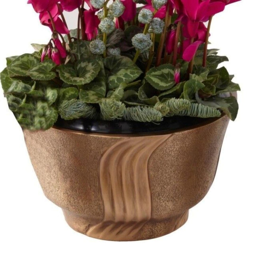 Classic Ornate Bronze Grave Planter, Flower Bowl, Cemetery - Etsy