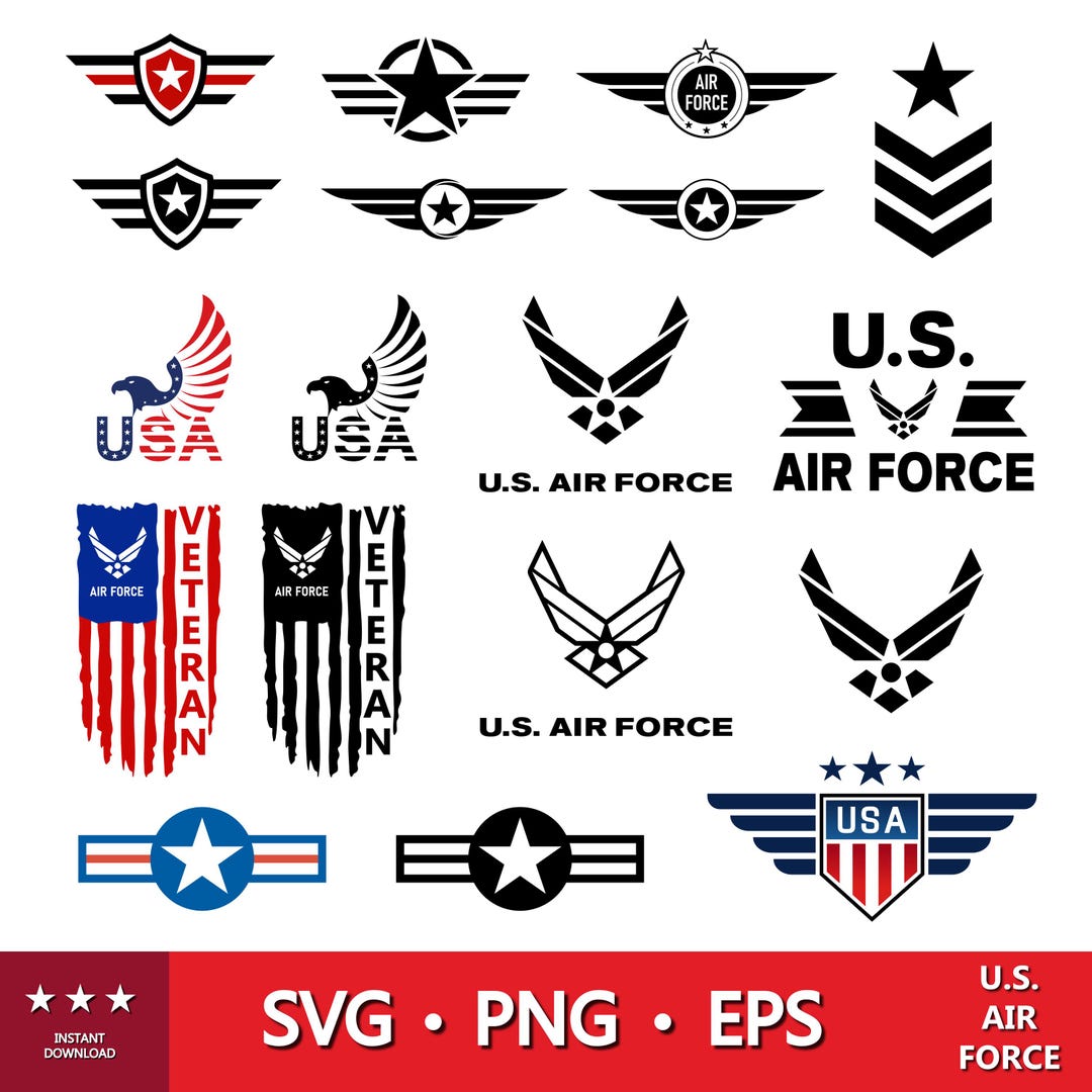 US Military Logo SVG Bundle, Army Svg Cut File, Military Png Design ...