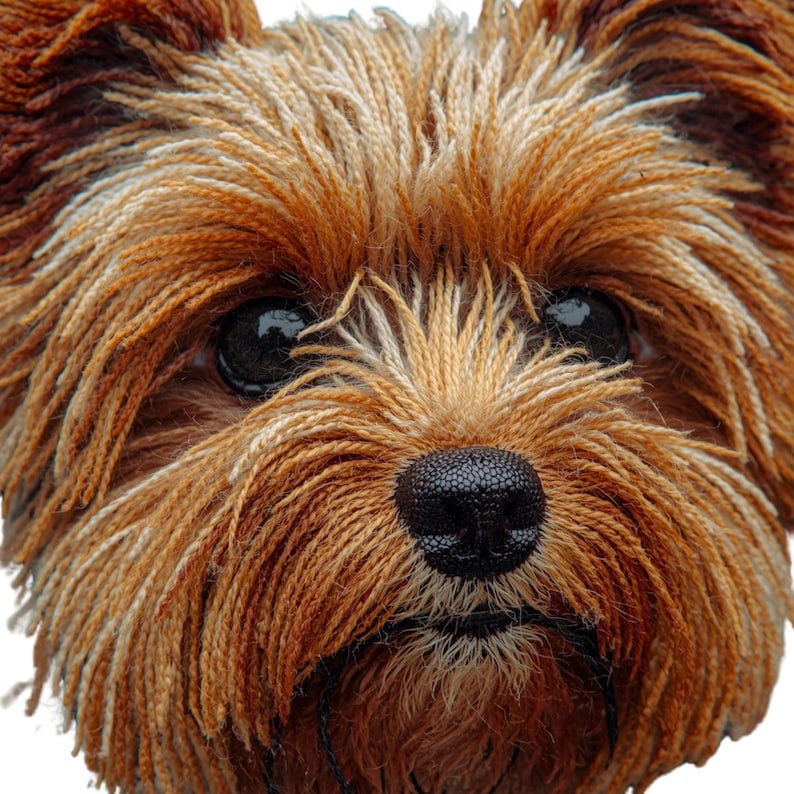 10 Cute Knitted Yorkie Clip Arts | Bundle of 10 JPG Images | Yorkshire ...