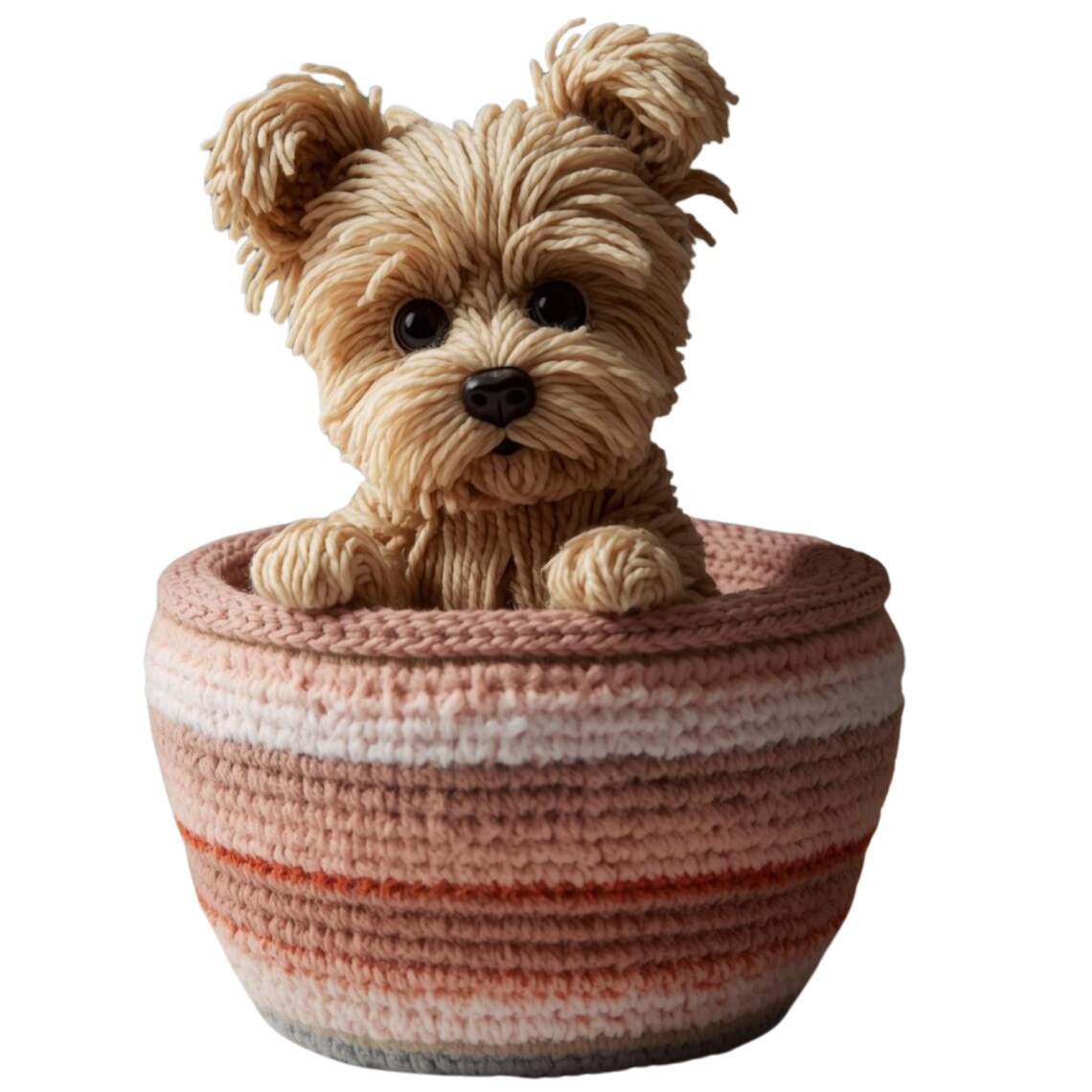 10 Cute Knitted Yorkie Clip Arts | Bundle of 10 JPG Images | Yorkshire ...