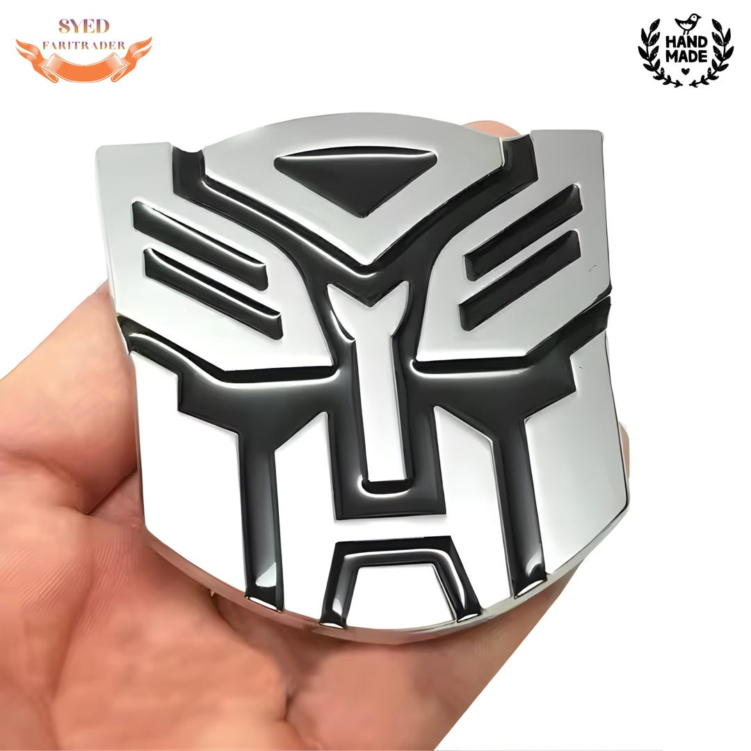 3D Transformer Car Sticker - Autobots Badge Emblem Tail Decal for Car ...