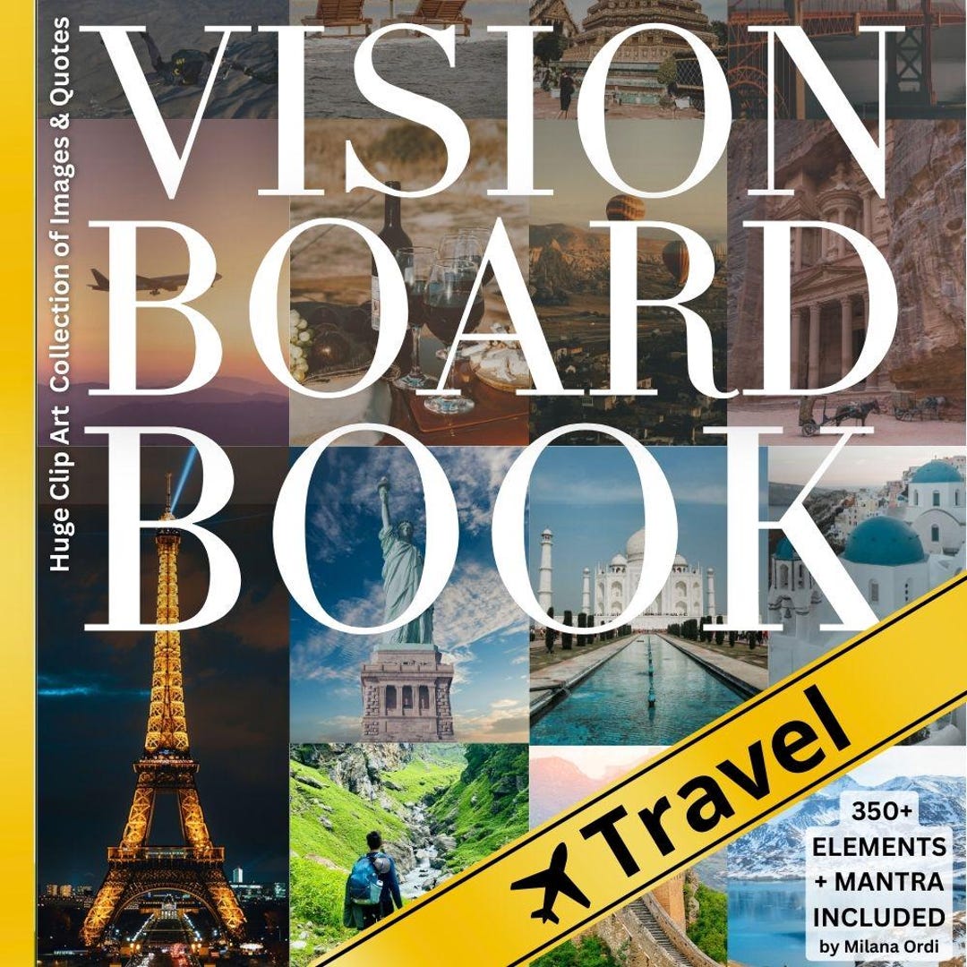 Vision Board Book Printable Magazine Powerful Pictures, Quotes, Words ...
