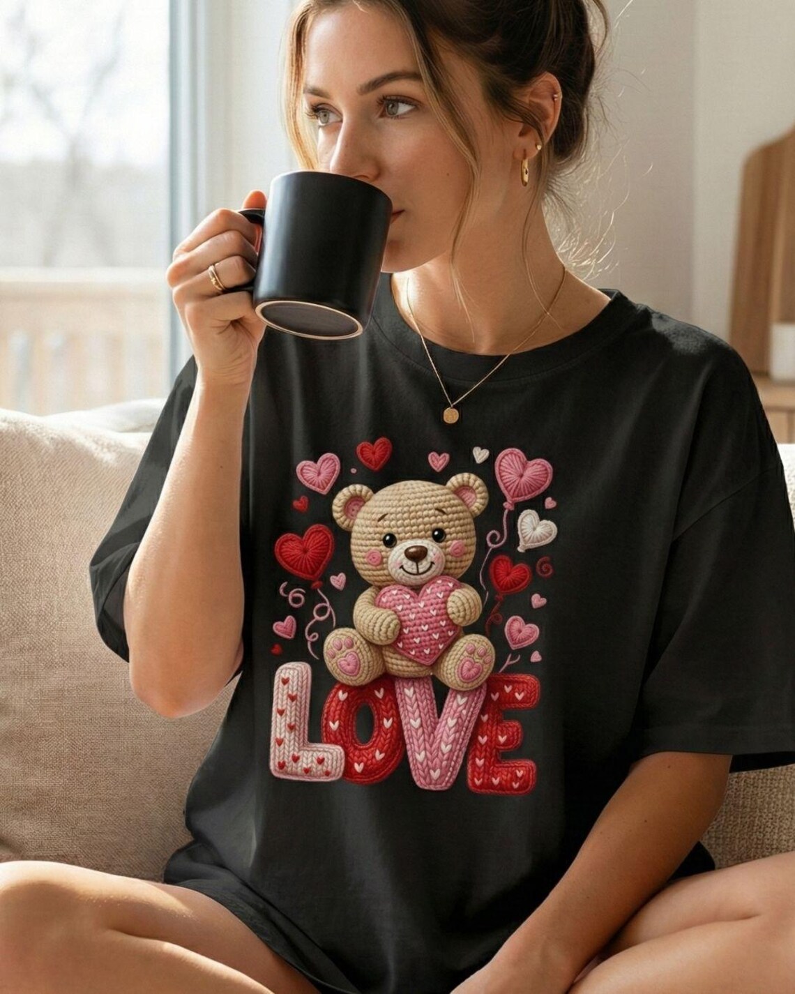Valentine Teddy Bear PNG | Cute Love Bear Clipart | Valentine’s Day ...