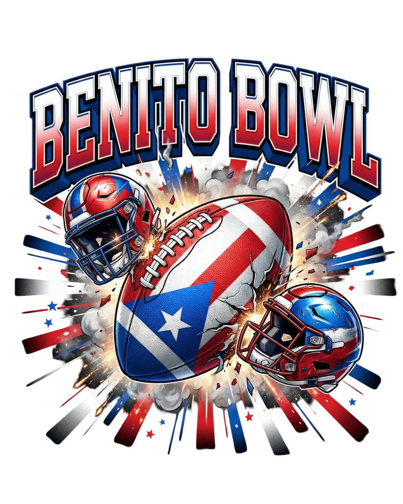Benito Bowl PNG, Puerto Rico Football Logo, Boricua Sports Sublimation ...