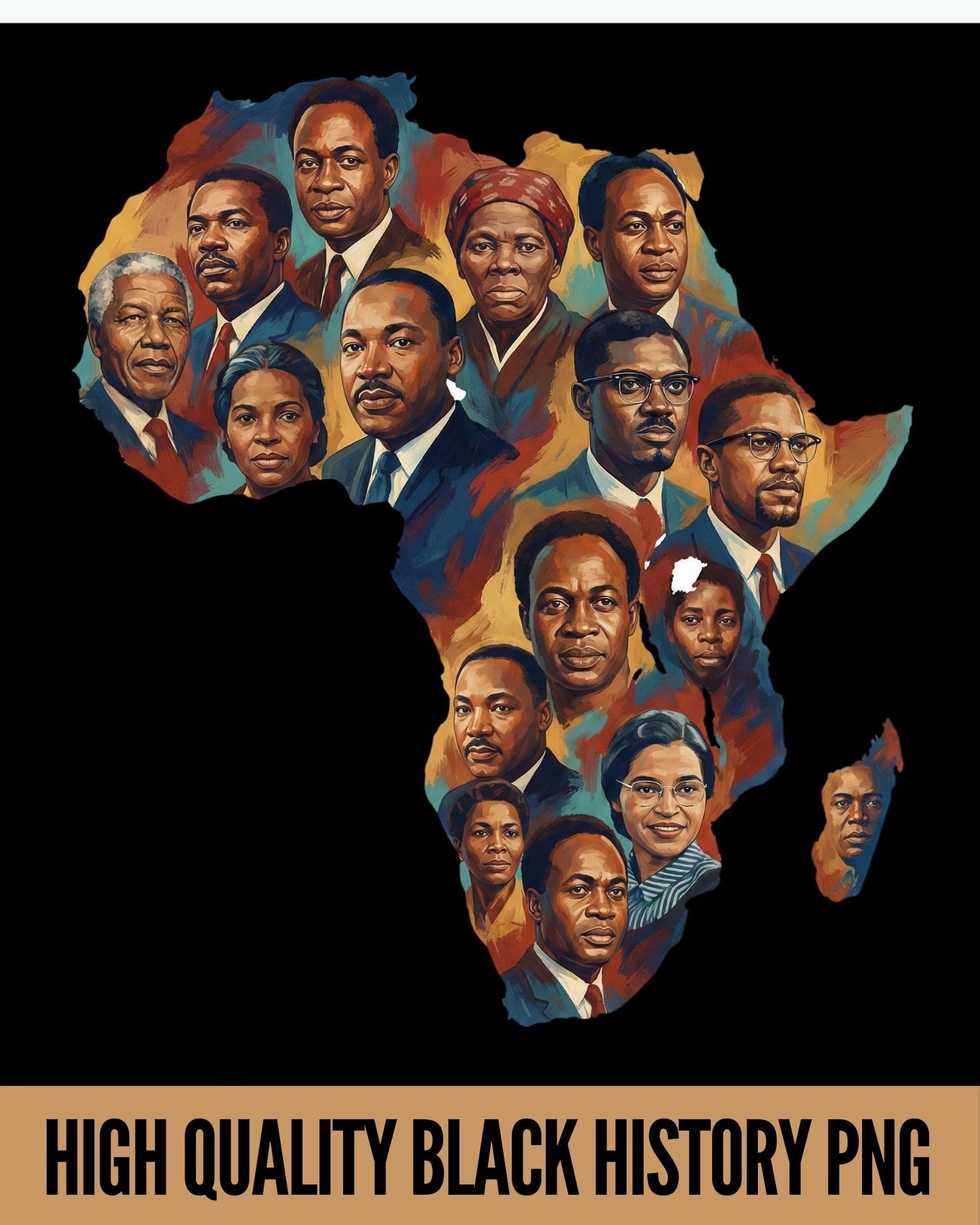 African Map PNG, Black History Month Shirt, Afrocentric Sublimation ...