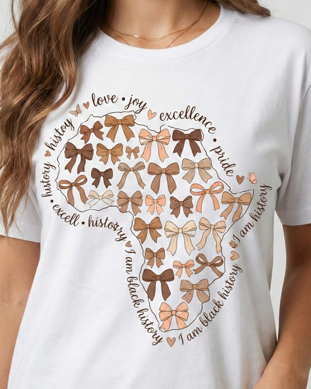 Coquette Black History Month PNG, Black Woman Bow Design, Girly BHM ...