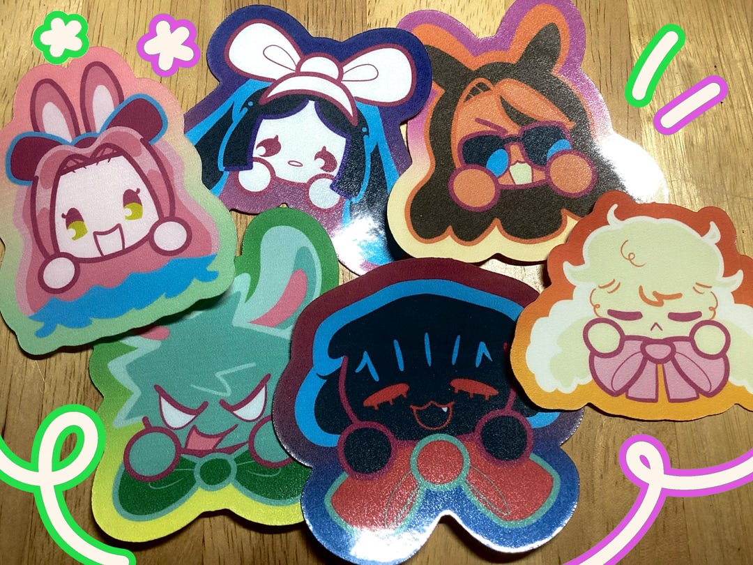 Alien Stage Bunny Die Cut Stickers - Etsy