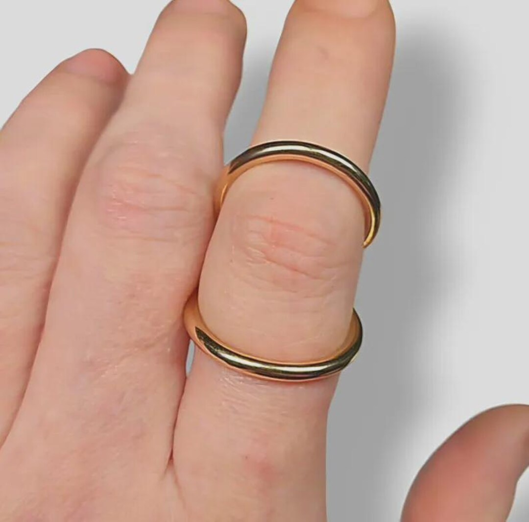 Handmade Brass Arthritis Support Ring for EDS, Trigger Finger, Mallet ...