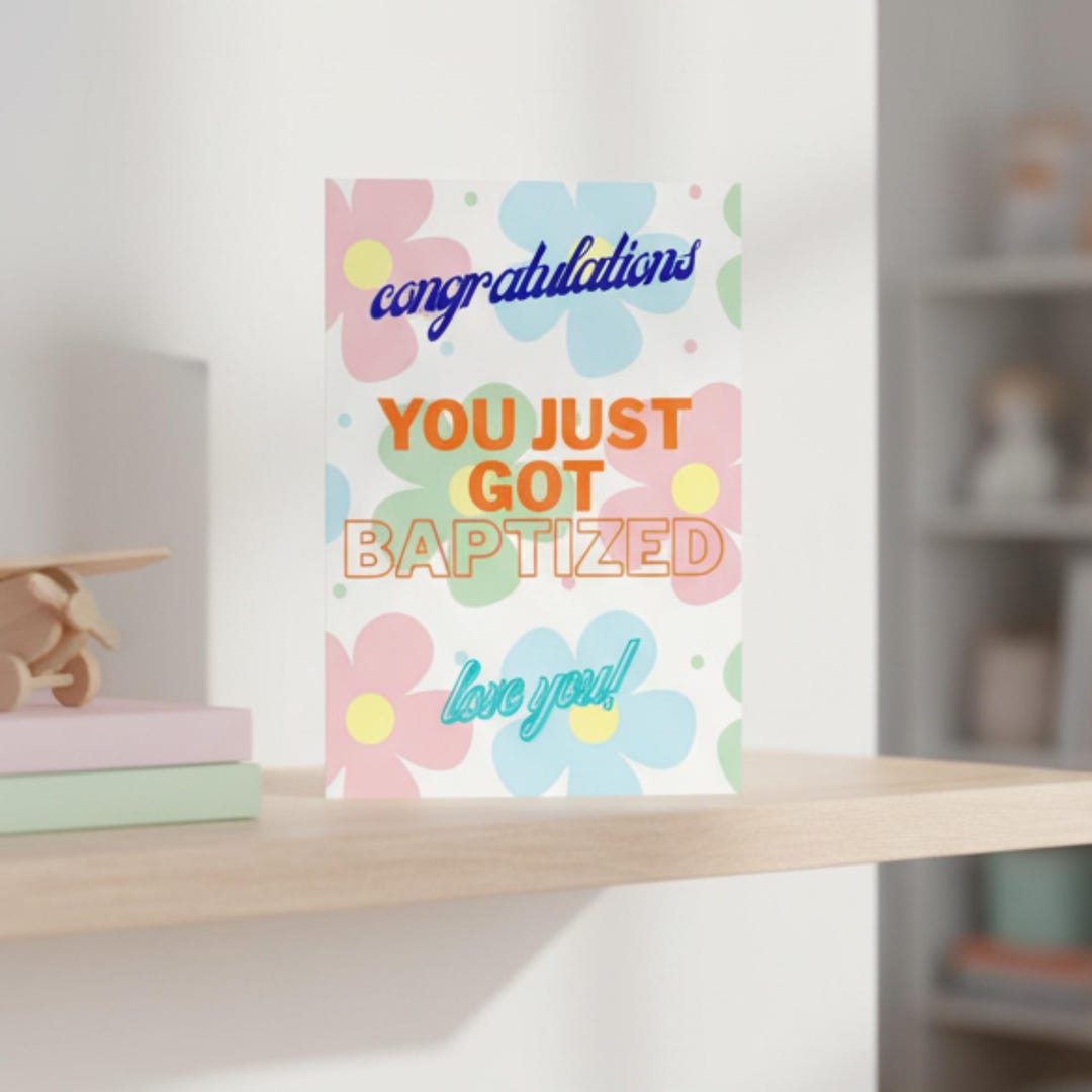 Baptism Congratulations Card | Printable PDF | Encouragement ...