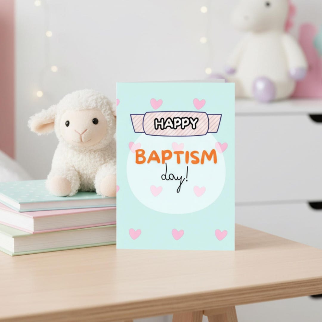 Baptism Card | Happy Baptism Day | Congratulations on Your Baptism ...