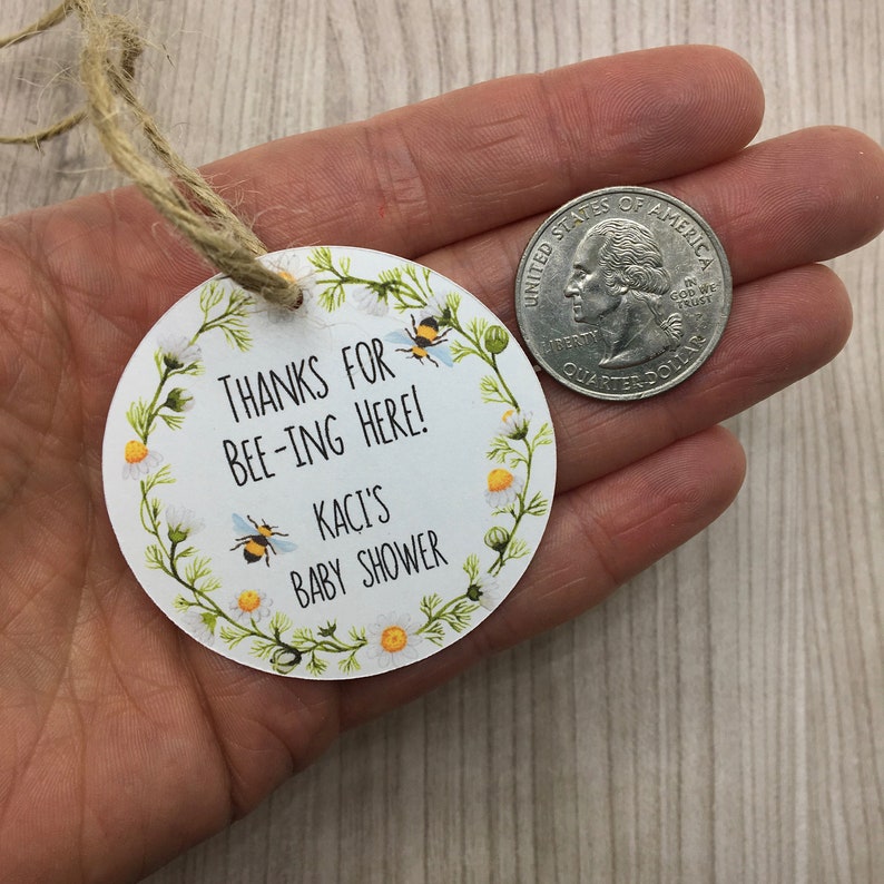 Custom Thanks for Bee-ing Here Favor Tags - Etsy