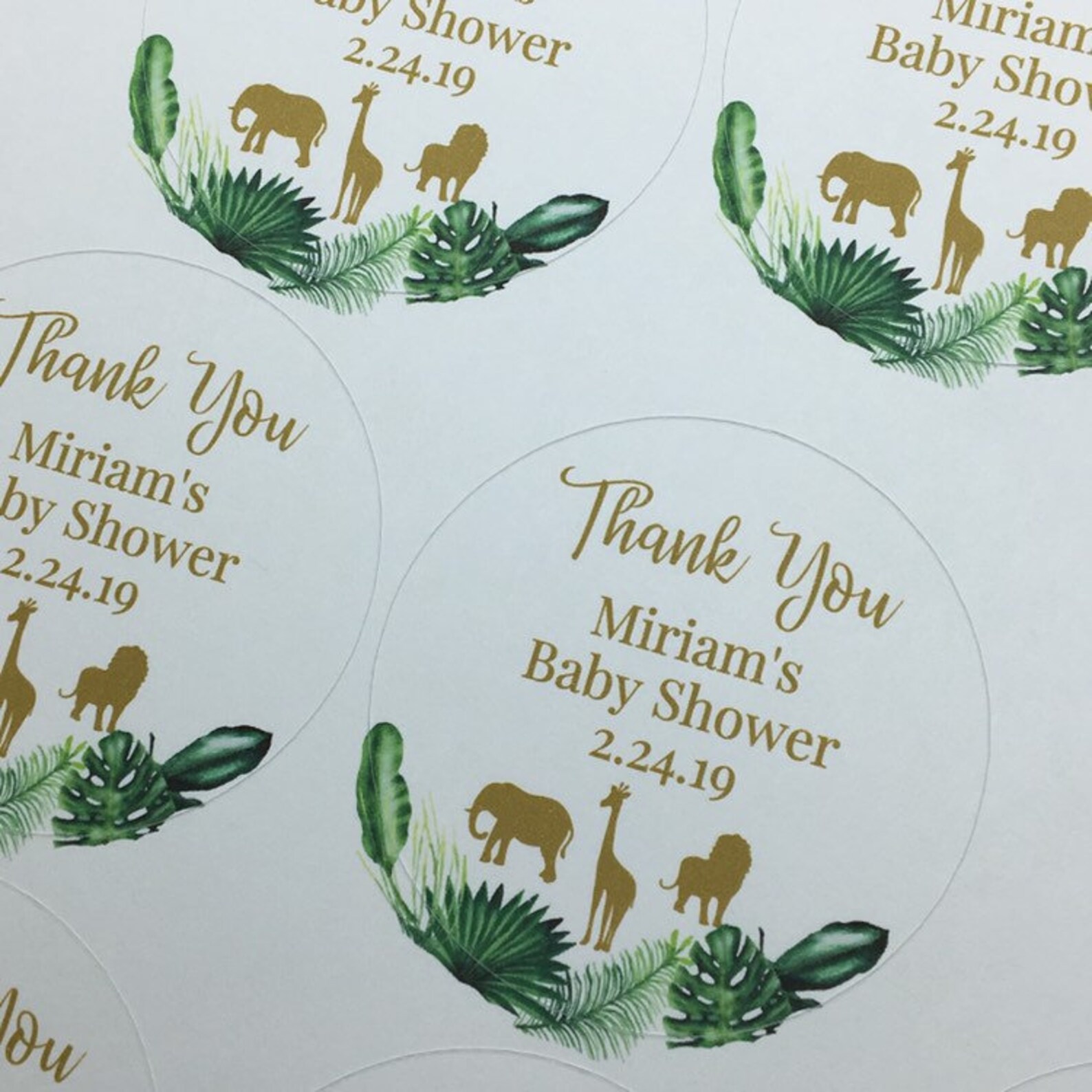 Custom Baby Safari Stickers - Etsy
