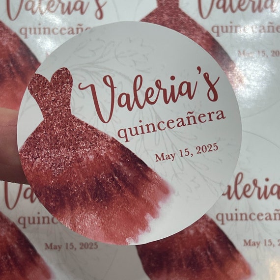 Custom Quinceanera Stickers - Etsy