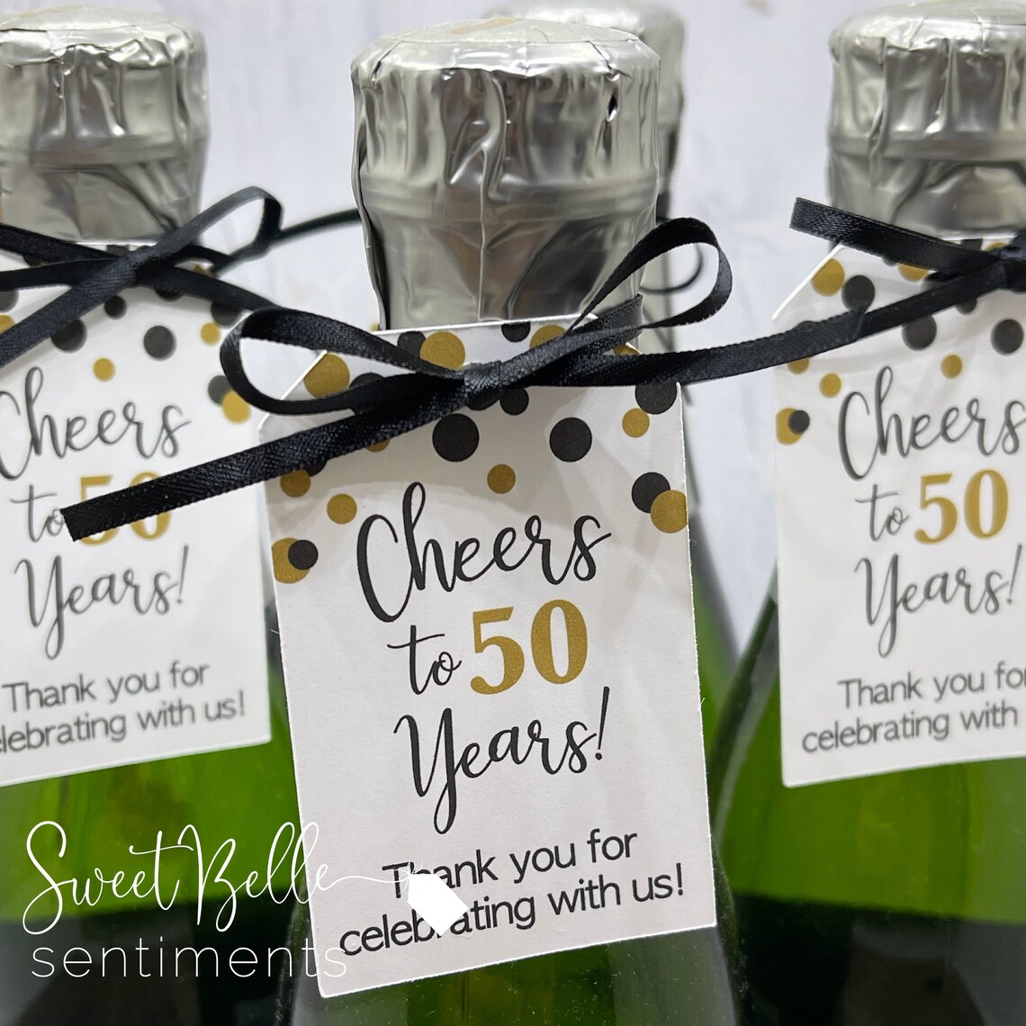 Fifty Years Personalized Favor Tags - Etsy