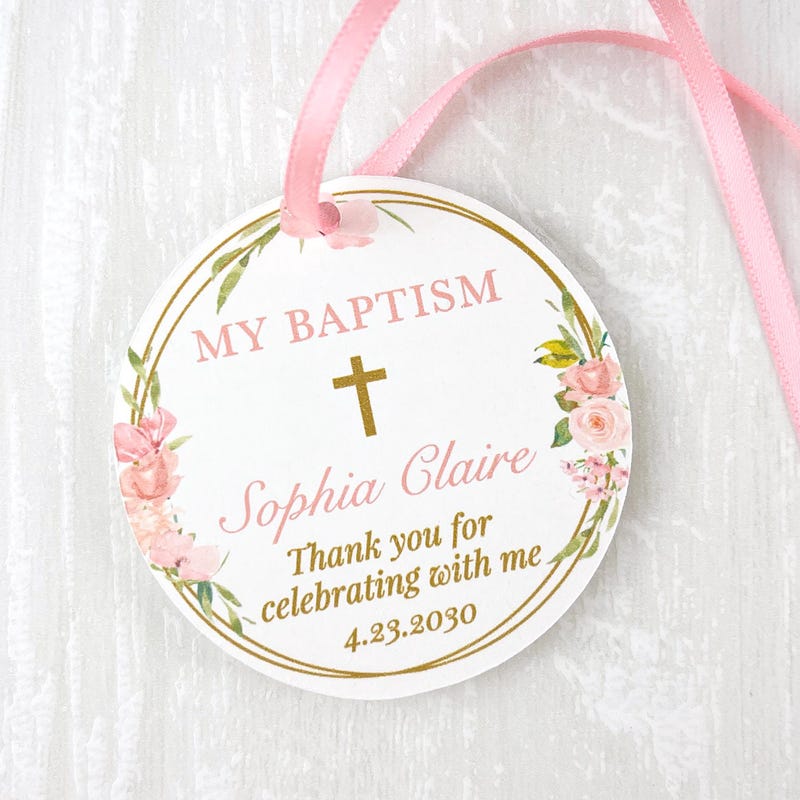 Baptism Tag - Etsy