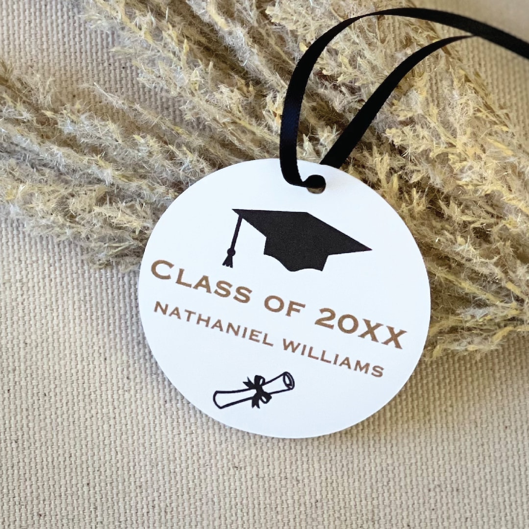 Personalized Graduation Party Favor Tags, High School Graduation Favors ...