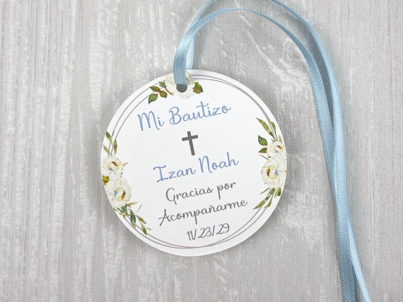 Baptism Tags for Favors - Etsy