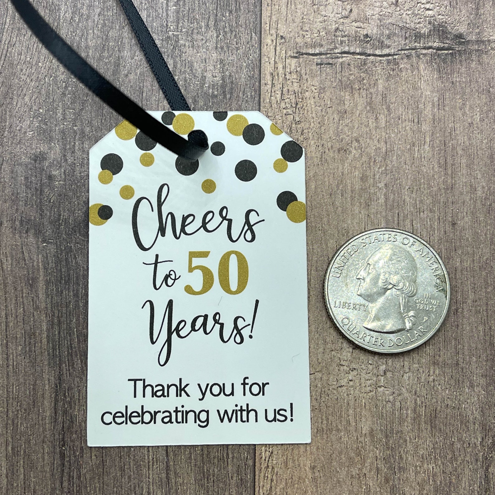 Fifty Years Personalized Favor Tags - Etsy
