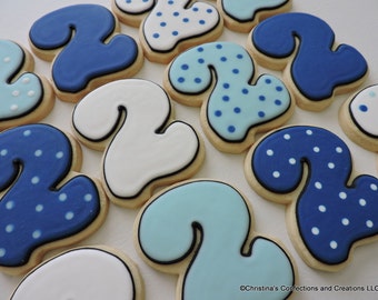 Number cookies | Etsy