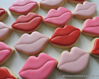 Lips Cookies | Etsy