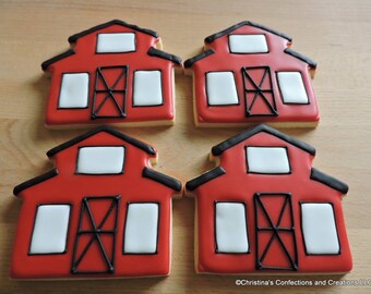 Barn Sugar Cookies - Etsy