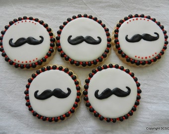 Mustache Cookie - Etsy