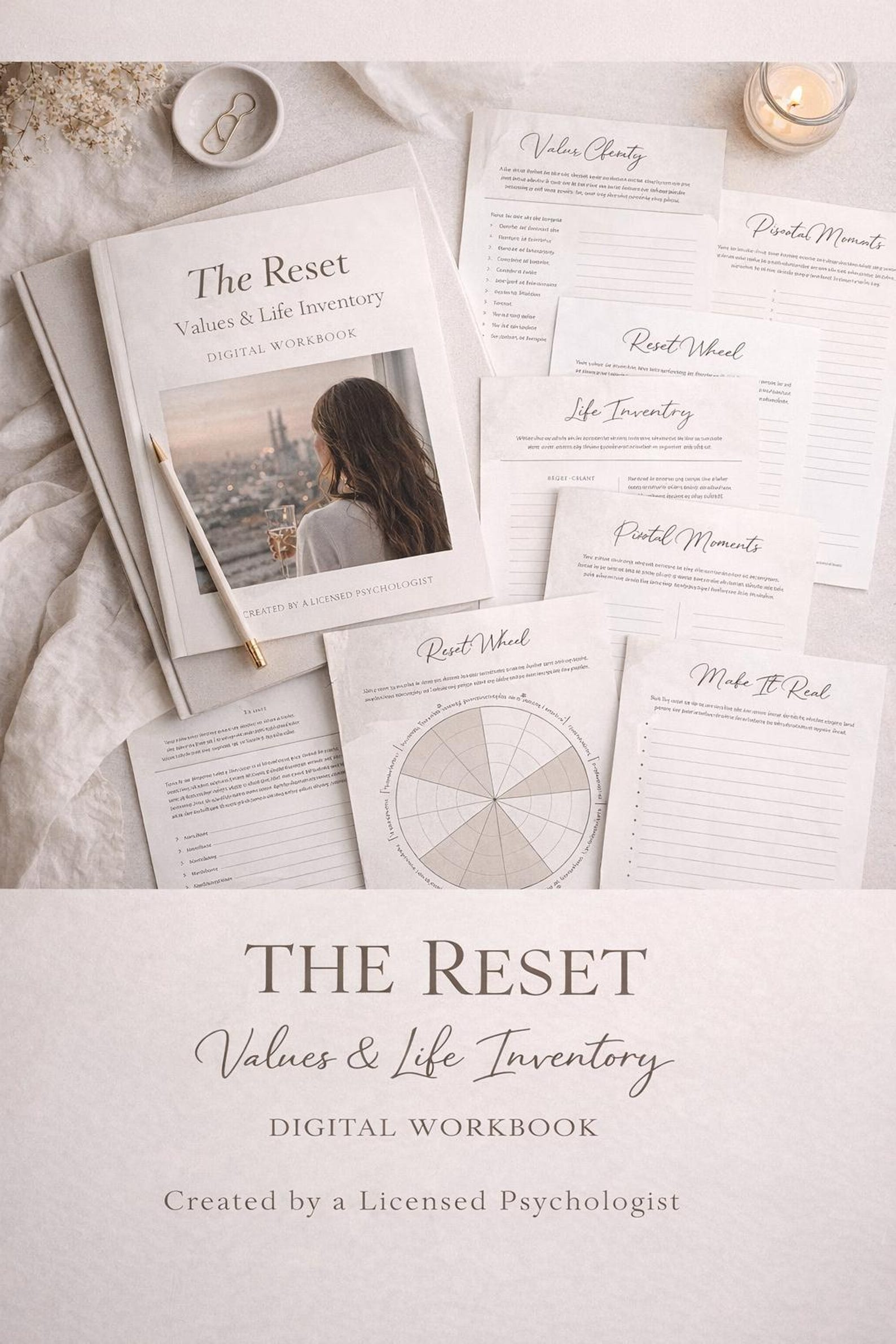 The Reset: Values & Life Inventory Workbook | Printable PDF Journal ...