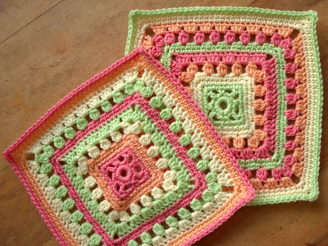 Crochet Pattern - A Fresh Start Crochet Square - PDF - Etsy