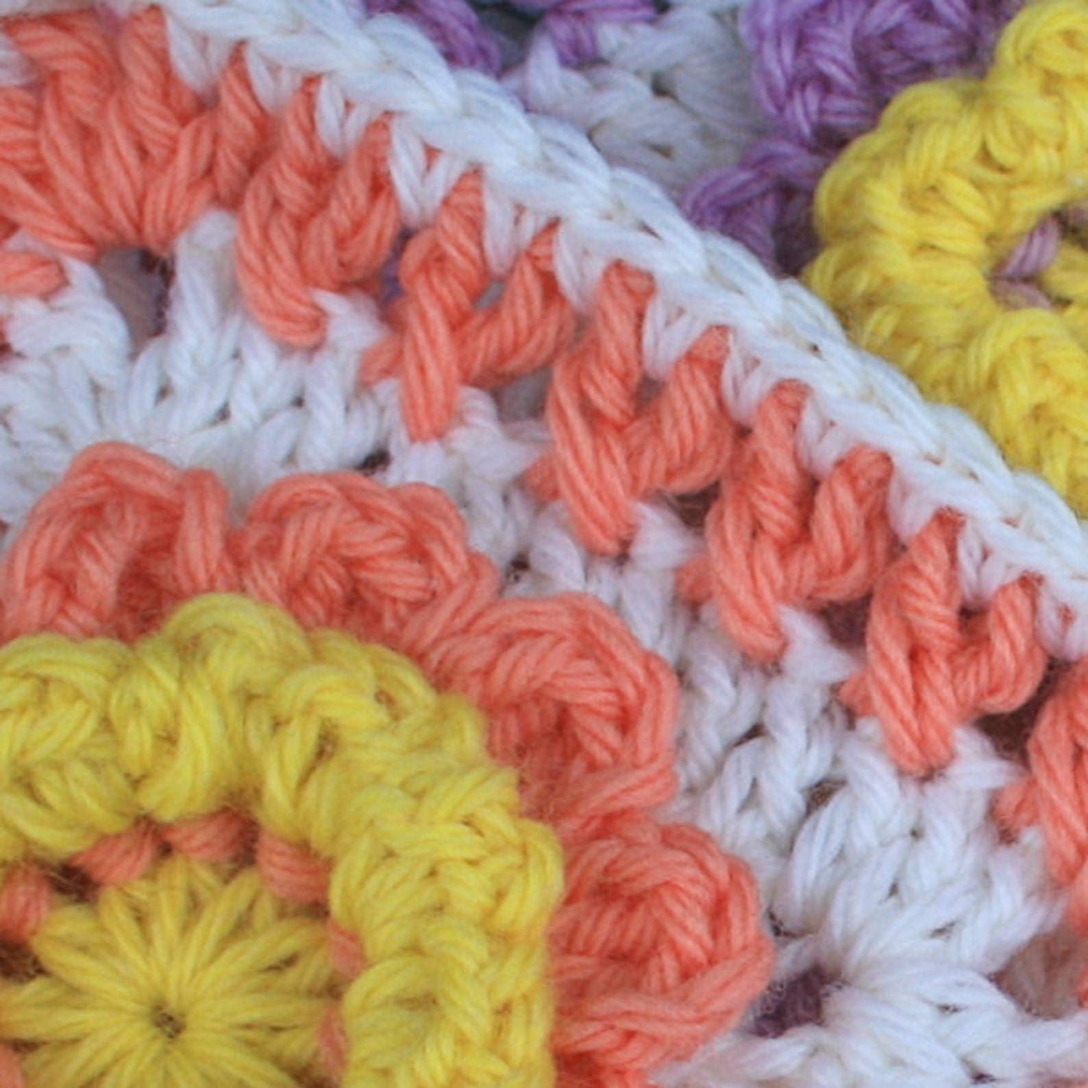 Crochet Square Pattern Pretty Flower Square PDF Instant - Etsy UK