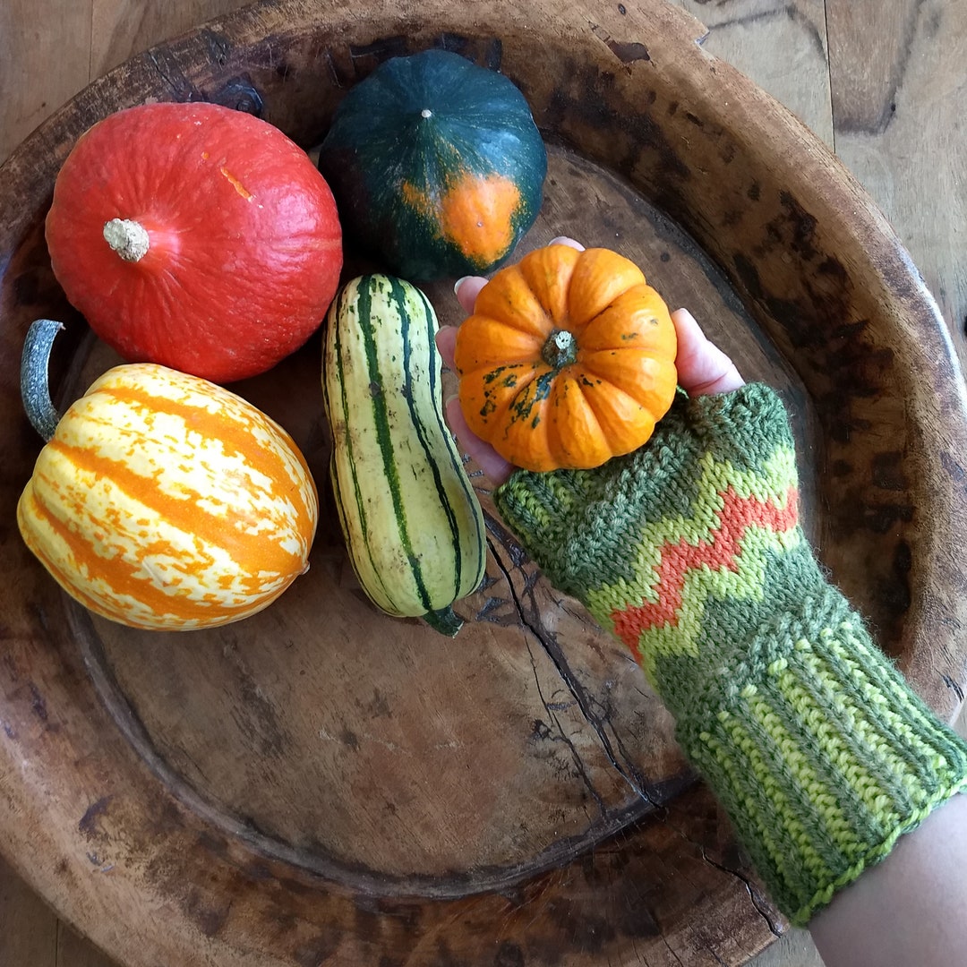 Mitts Knitting Pattern - Mitts / Mittens - Pumpkin Rustlers - PDF ...