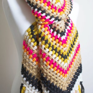Crochet Scarf Pattern - Indie Scarf - Crochet Scarf Pattern - PDF - Etsy