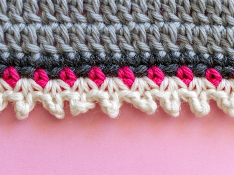 Crochet Border Pattern Pretty Picot Edging Crochet Edging - Etsy
