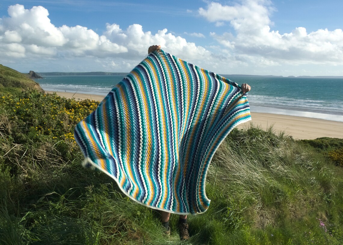 Crochet Blanket Pattern Ric Rac Blanket Crochet Afghan - Etsy