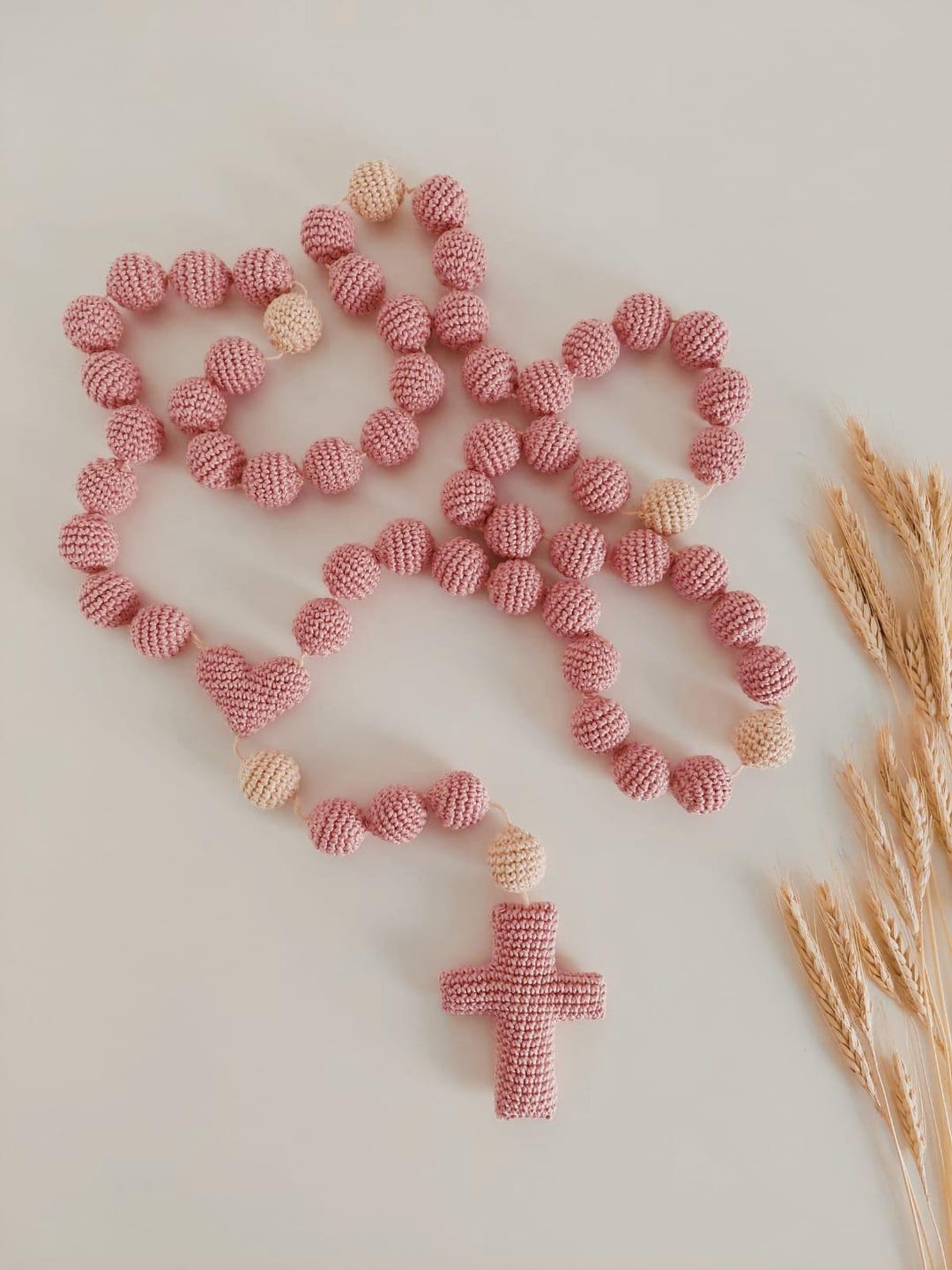 Wall Rosary Crochet Pattern PDF: Handmade Catholic Decor, Religious ...