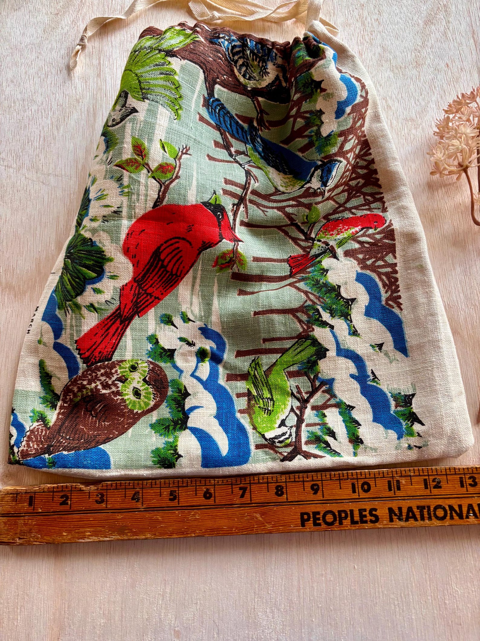 Upcycled Calendar Towel Bag-1973 - Etsy