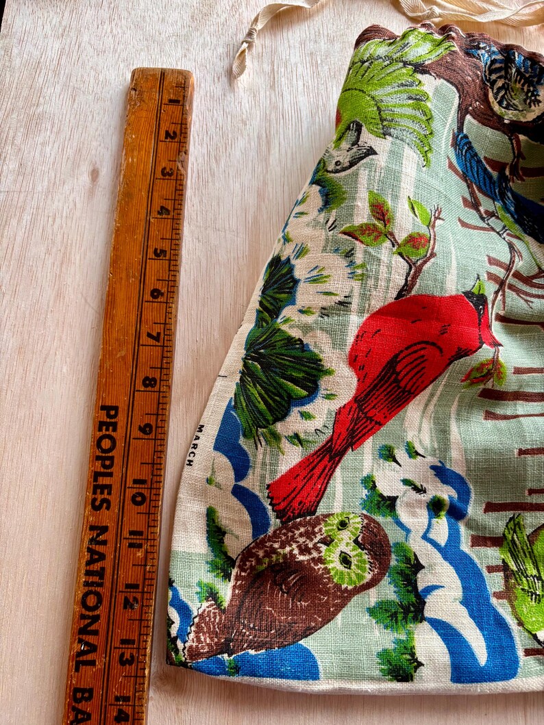 Upcycled Calendar Towel Bag-1973 - Etsy