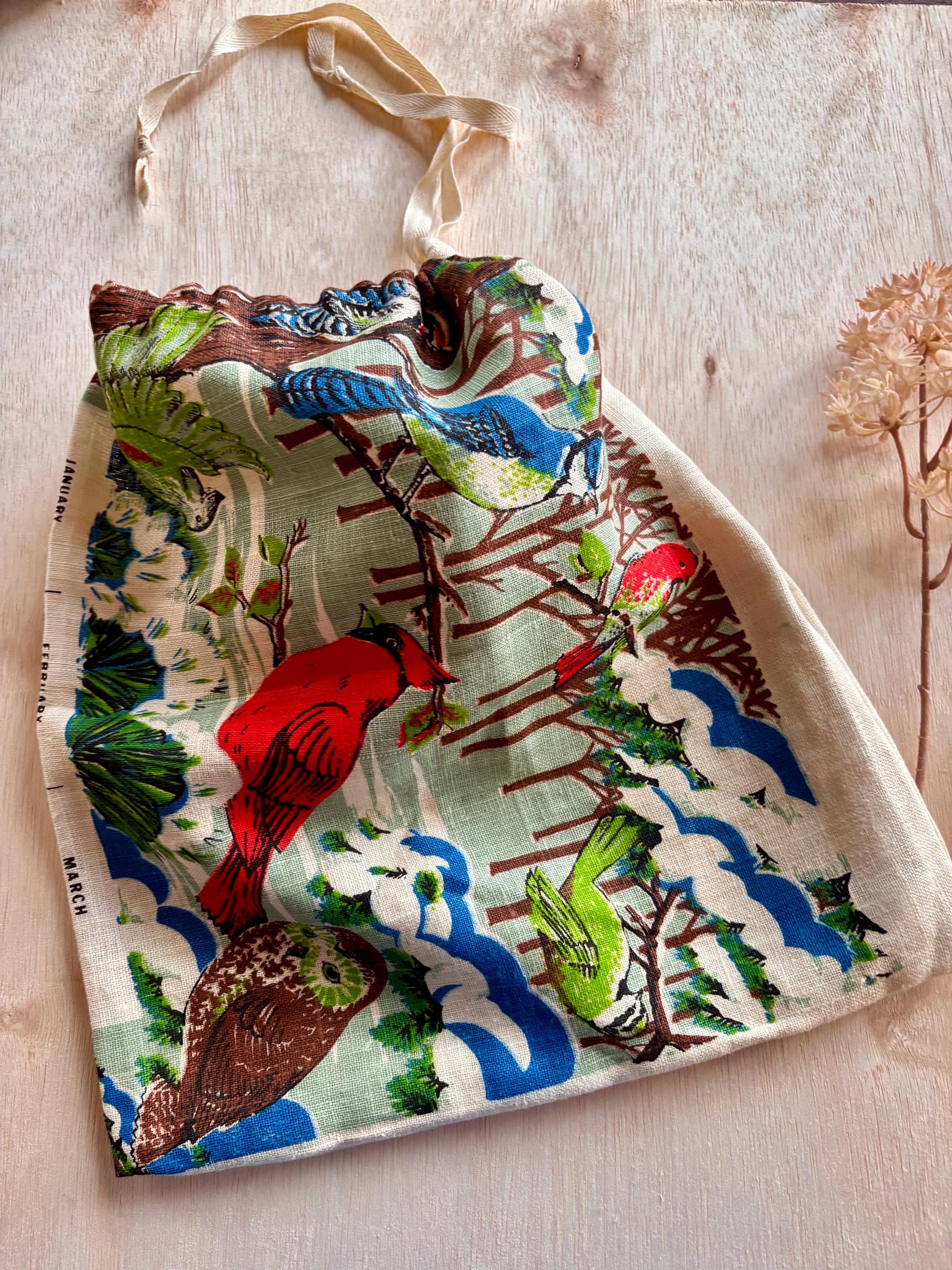 Upcycled Calendar Towel Bag-1973 - Etsy