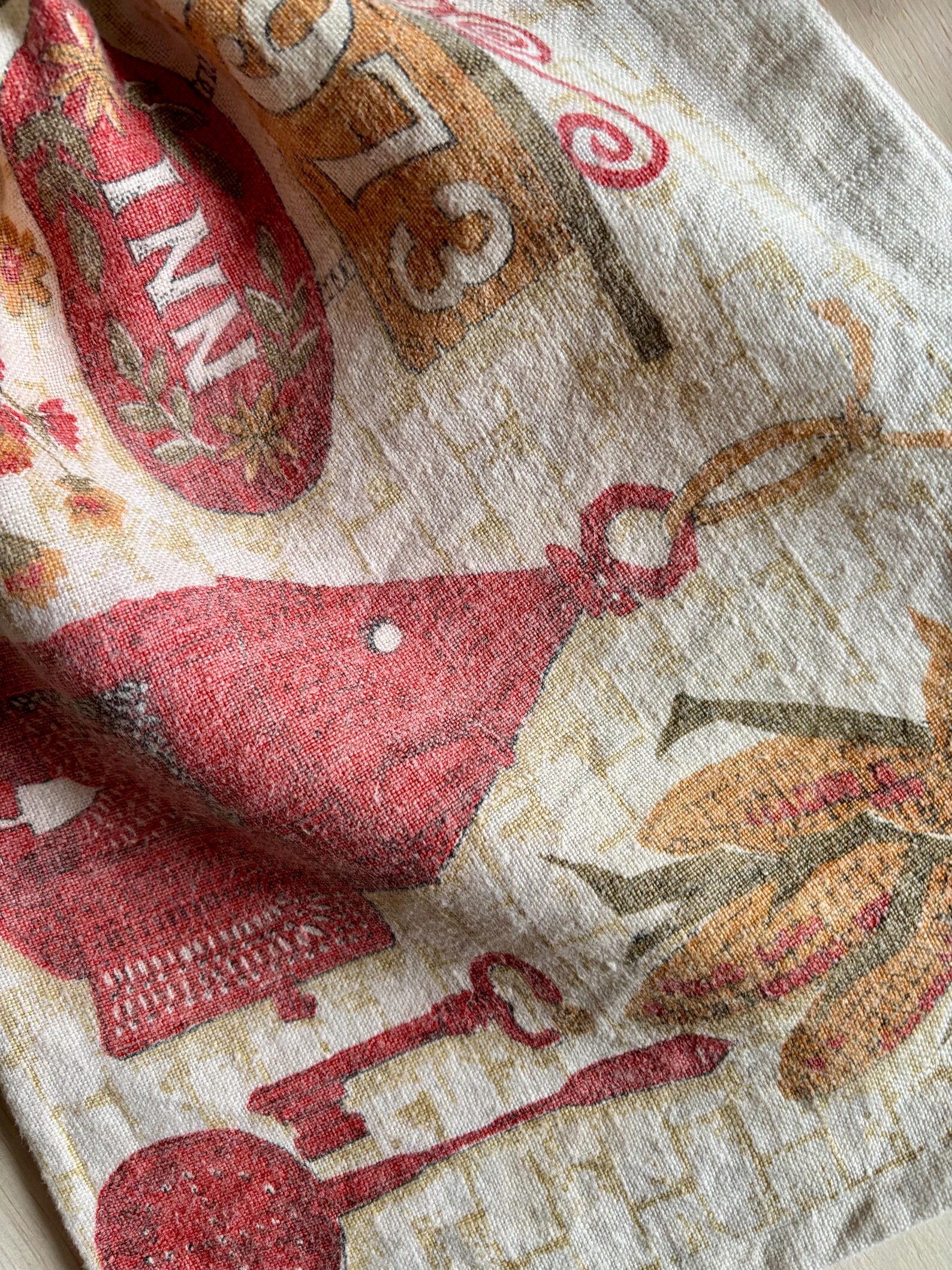 Upcycled Calendar Towel Bag-1973 - Etsy