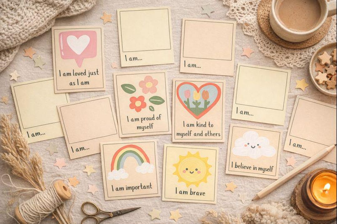Positive Affirmations for Children | Confidence & Mindfulness Cards ...