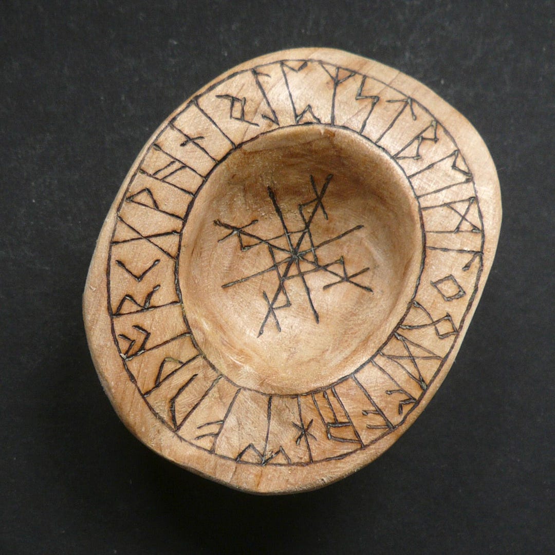 Plum Wood Spell Bowl, "inner Power" - Etsy