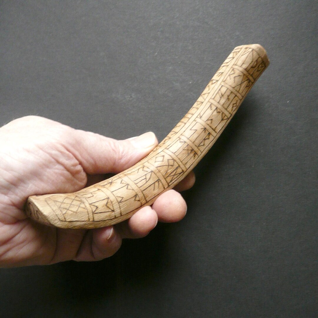 Ivy Wood Rune Stave for Magical Working, Healing and Divination 2 - Etsy