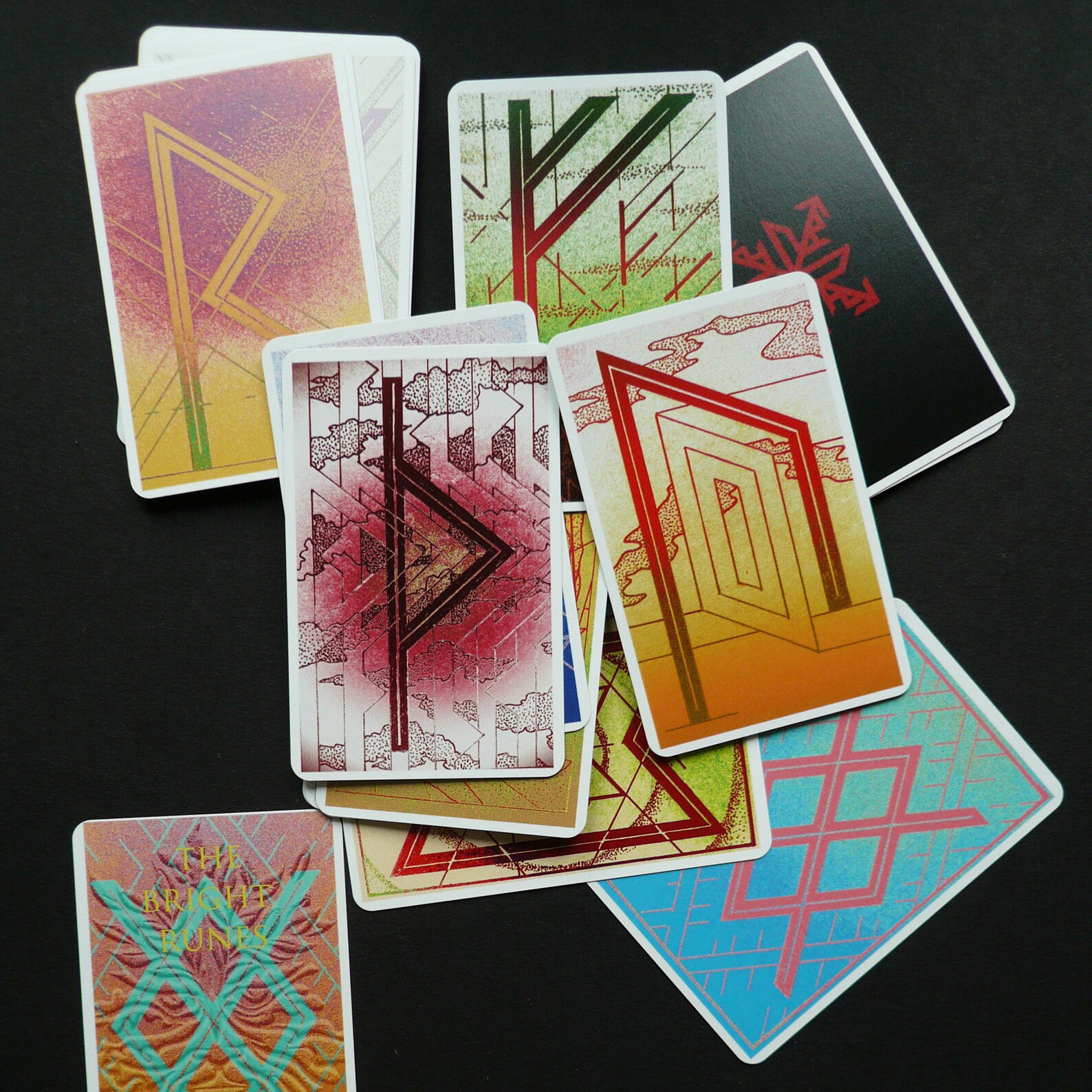 NEW 'The Bright Runes'. 33 Rune Card Set | Etsy