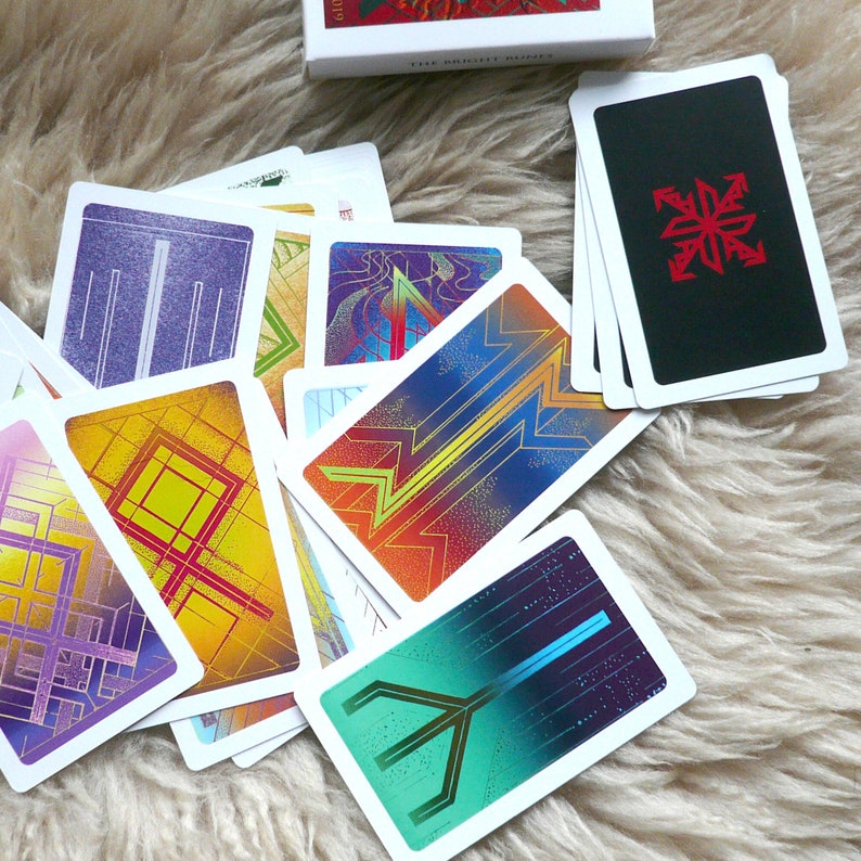 NEW 'the Bright Runes'. 33 Rune Card Set - Etsy