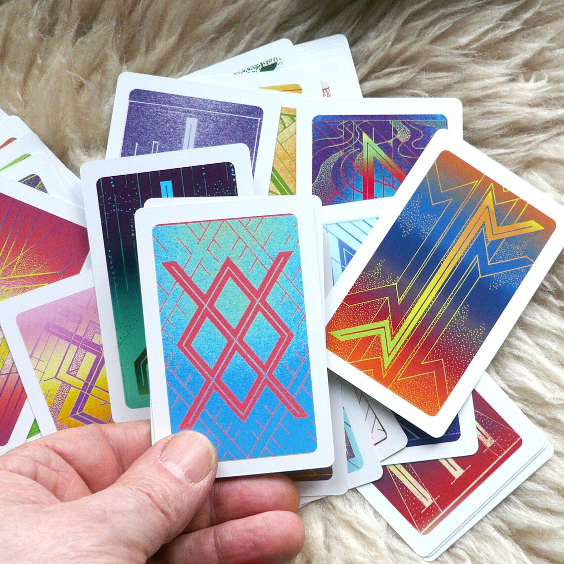 NEW 'the Bright Runes'. 33 Rune Card Set - Etsy