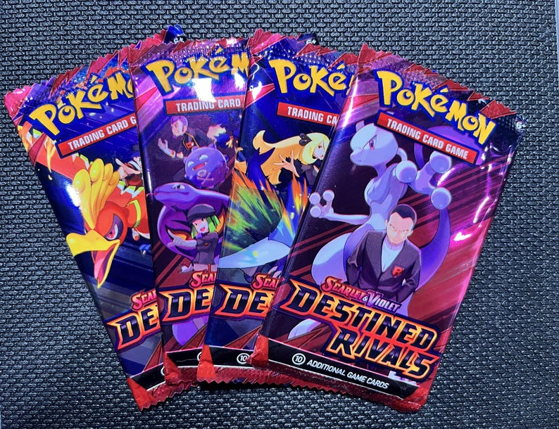 Pokémon Booster Packs Set of 4 | Custom Collectible | Modern Style ...