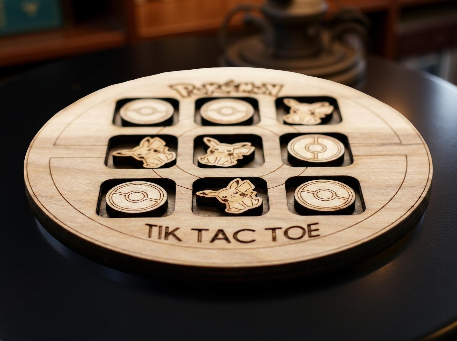 Pokemon Laser Tic Tac Toe SVG - Woodend Cut Morpion Board Game ...