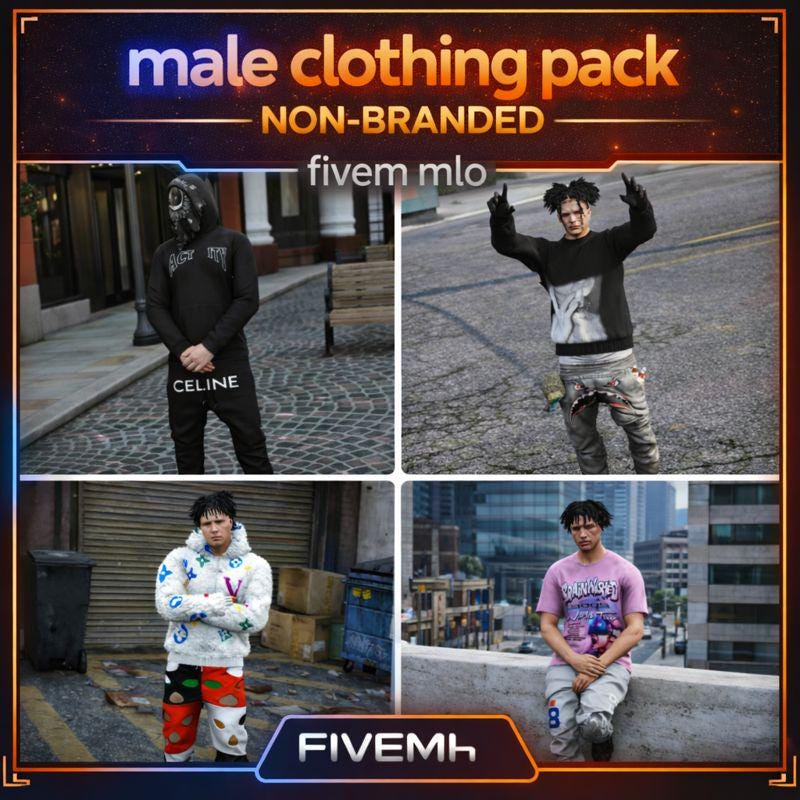 Fivem Male Clothing Packs - Etsy